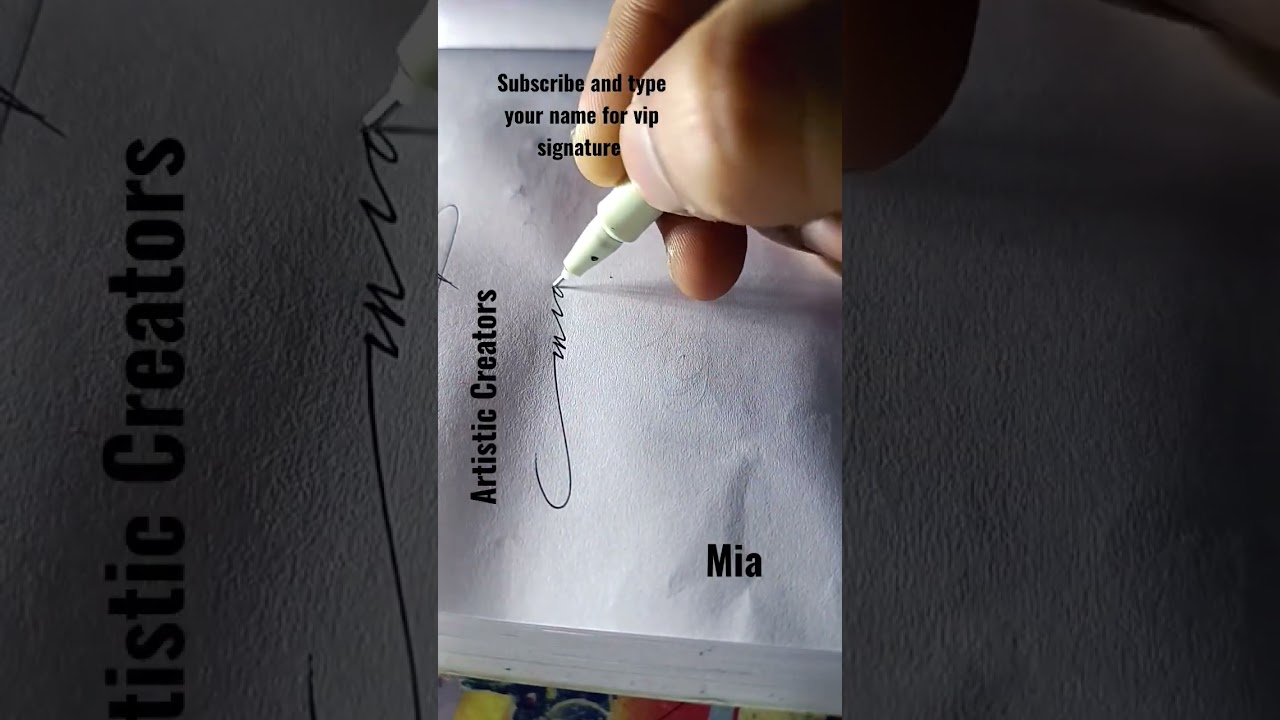 YouTube requested name mia vip Autograph/signature| How to make super ...