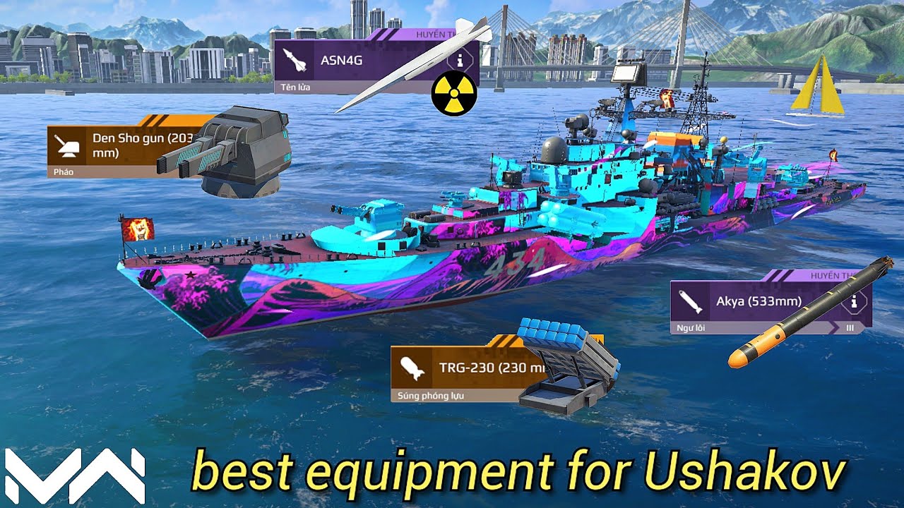 Modern Warships | RF Admiral Ushakov with the strongest equipment - YouTube