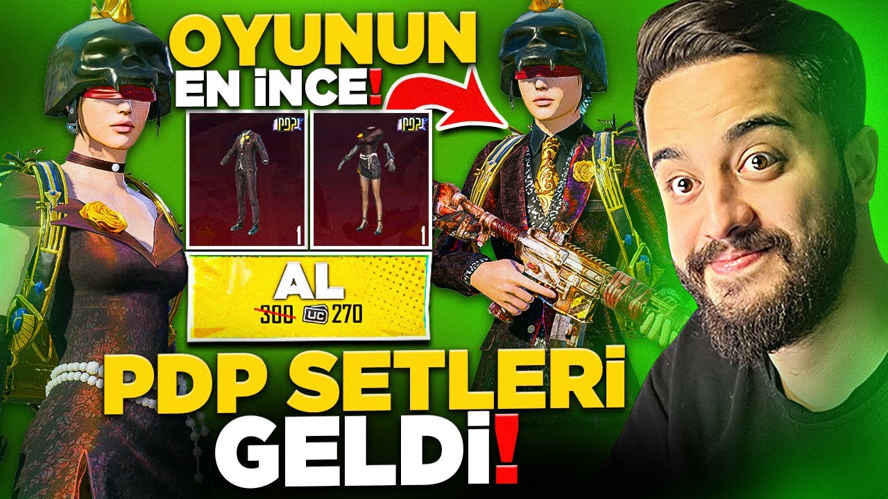 YENİ EFSANE PDP SETLERİ GELDİ! OYUNUN EN İNCE SETİ! PUBG Mobile - YouTube