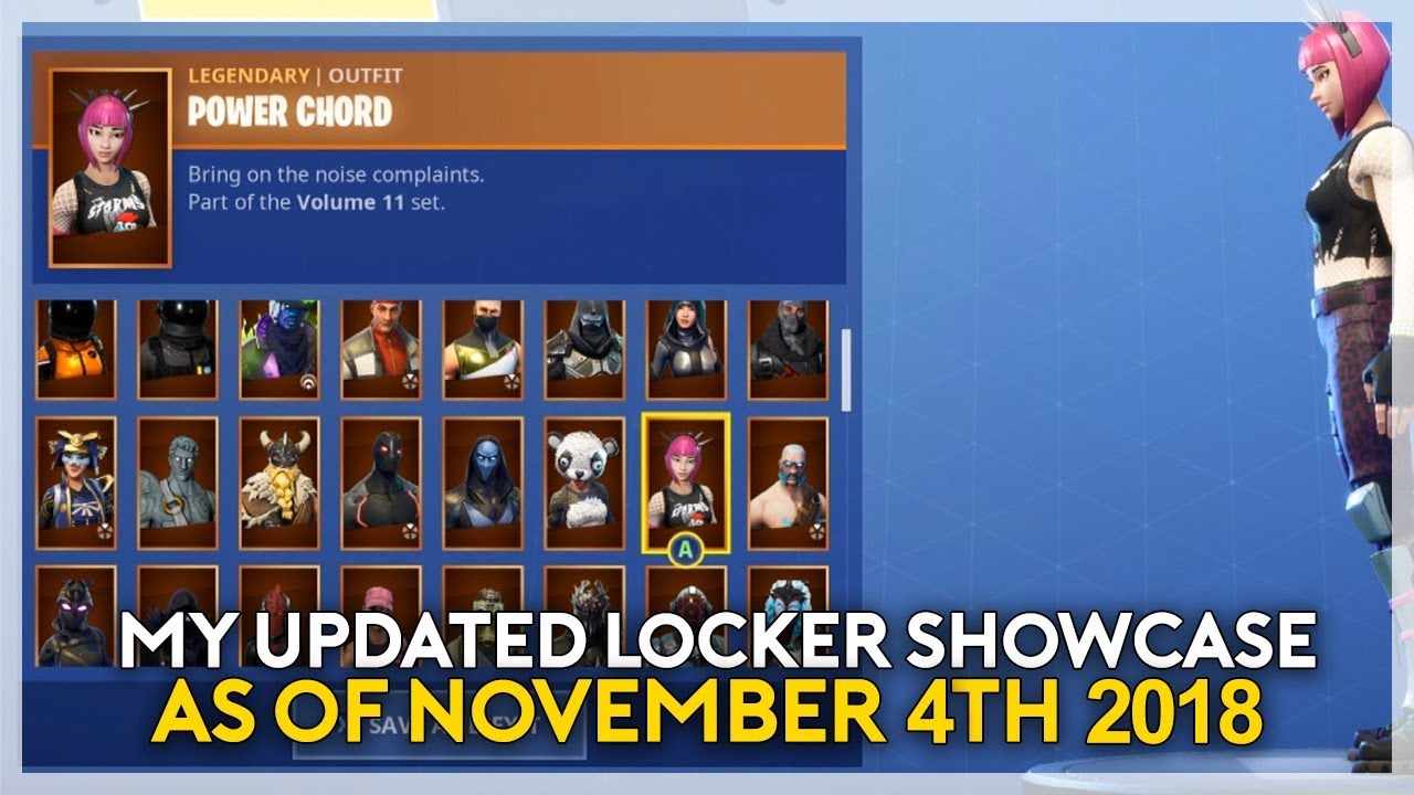 My Updated Fortnite Locker (Fortnite Battle Royale) - YouTube