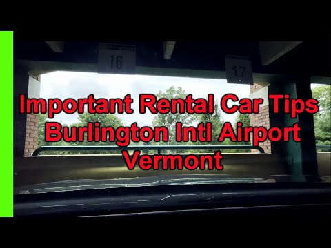 Burlington Intl Airport Rental Car Tips, Drive to World's Tallest File Drawer, BVT Rental Car Return