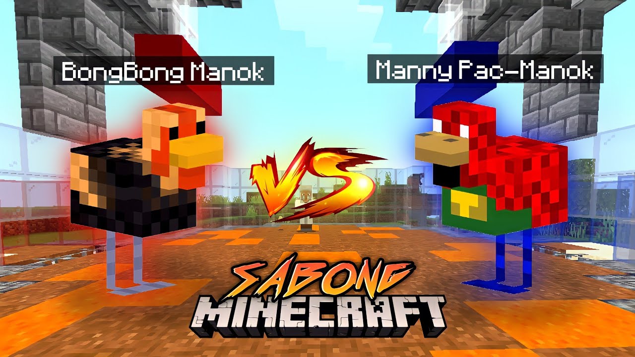 Sabong sa Minecraft (Manny Pac-Manok vs. BongBong Manok) - YouTube