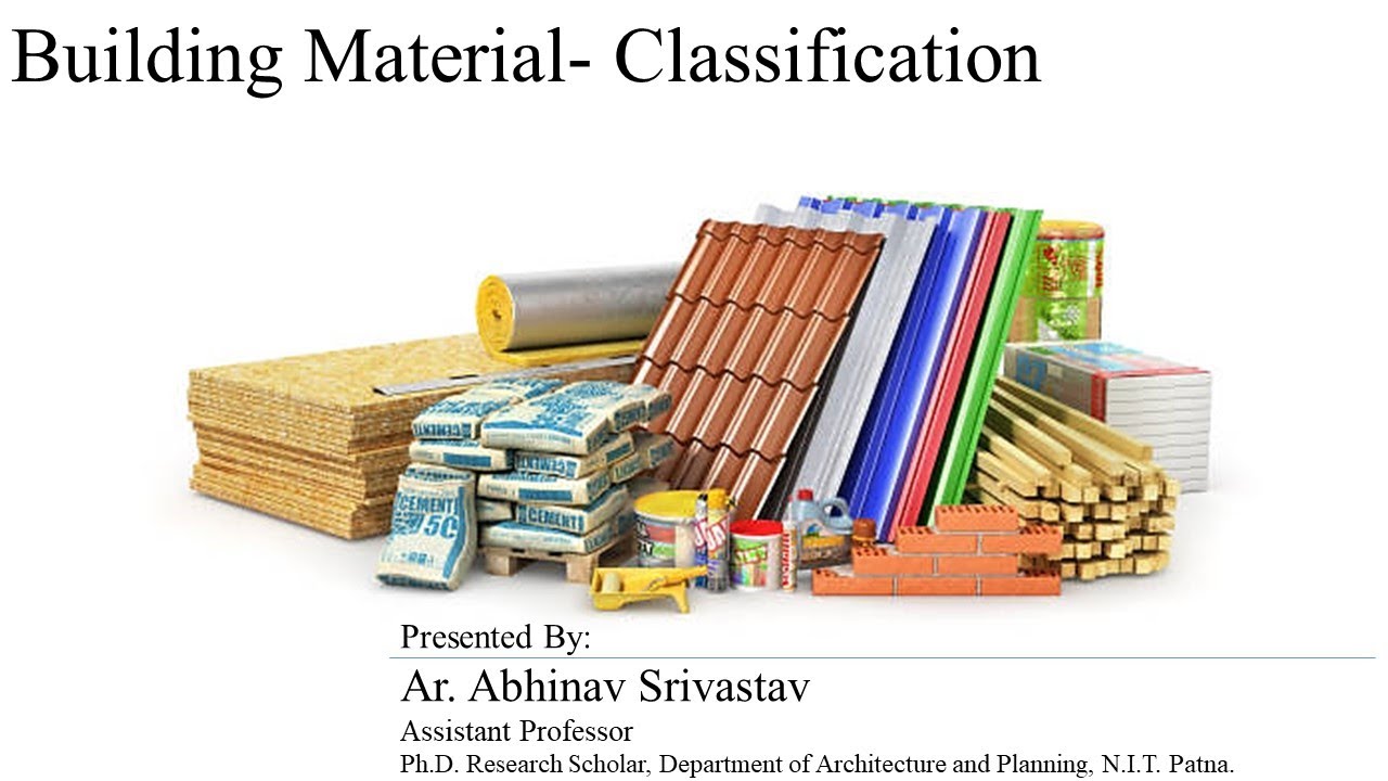 Building Material -Classification | Sustainable Architecture - YouTube