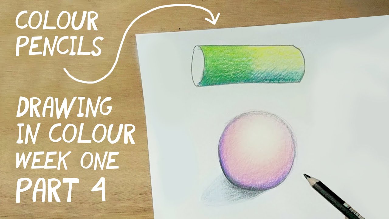 4. Drawing a 3D ball - "Drawing in colour" - Week One - YouTube