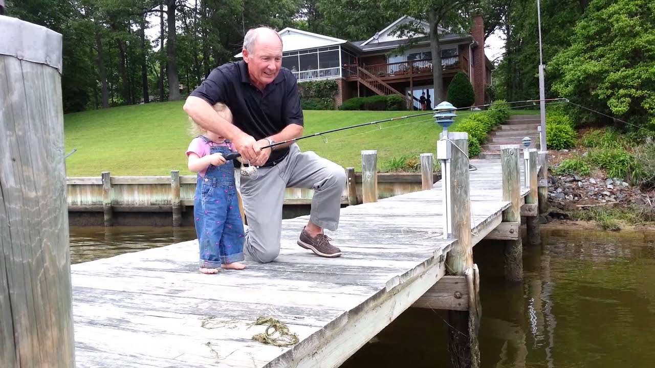 Mackenzie catches her first fish! - YouTube