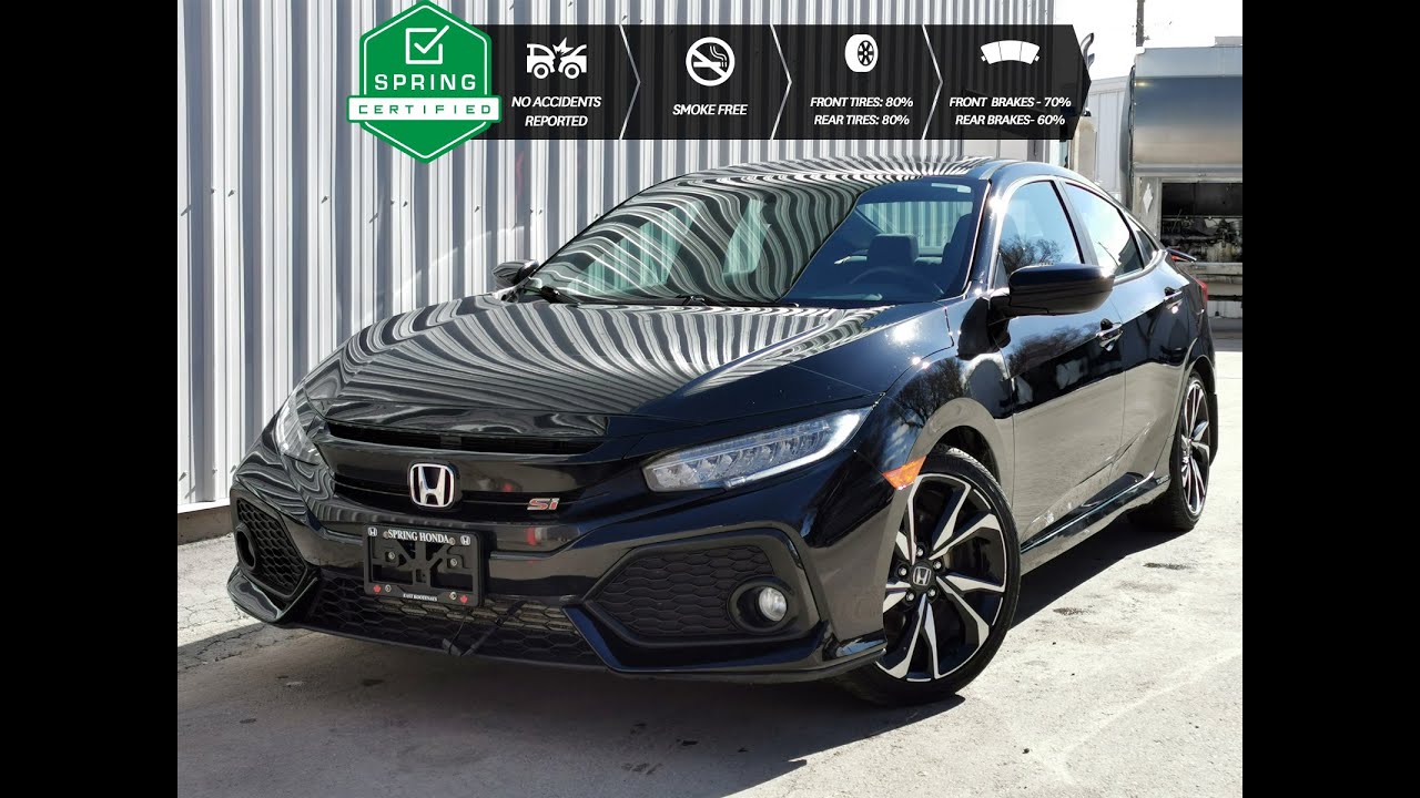 2017 Honda Civic Si - B12256 - Spring Honda - Cranbrook - Used Car ...