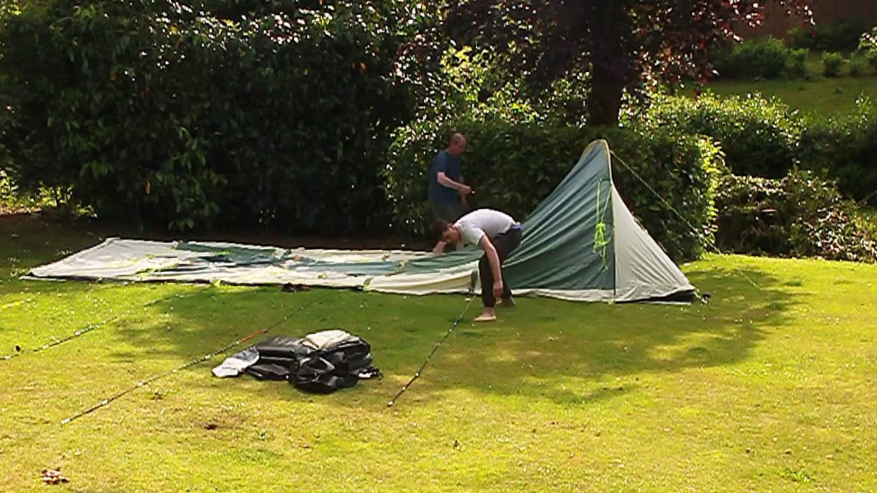 How to put up a SunnCamp Shadow 800 Tent - YouTube