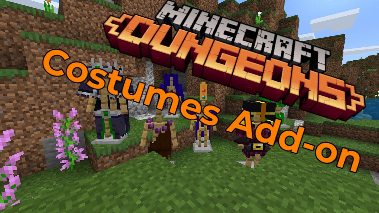 Minecraft Dungeons Costumes Add-on minecraft bedrock edition - YouTube