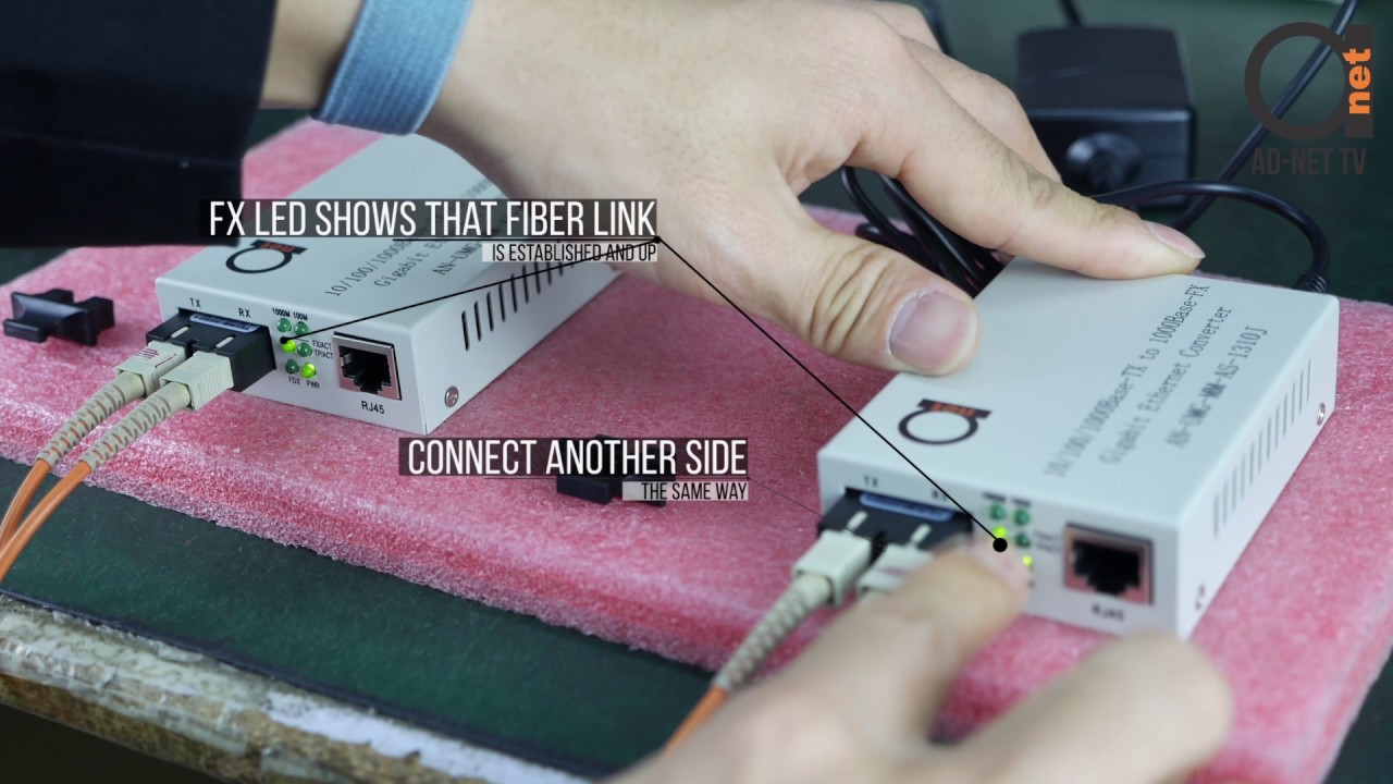 LLF (LFP) feature OFF - Testing of Gigabit Fiber Media Converter - YouTube