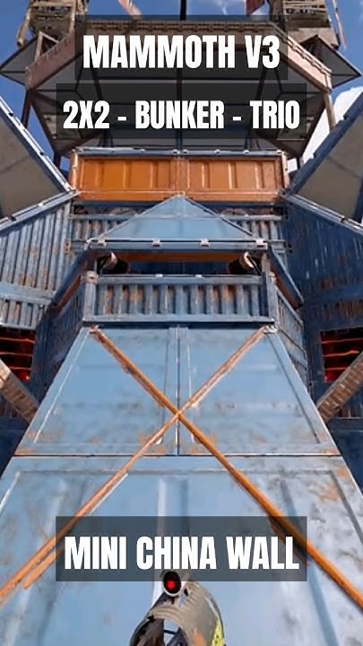Mammoth V3 - Trio - Bunker - Mini china Wall - Rust #rust #shorts #rustgame - YouTube