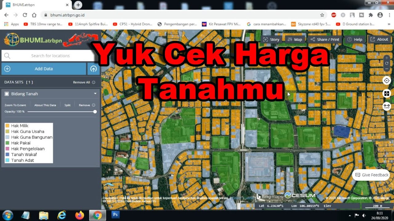 Cara Cek Harga Tanah di BPN Secara Online - YouTube