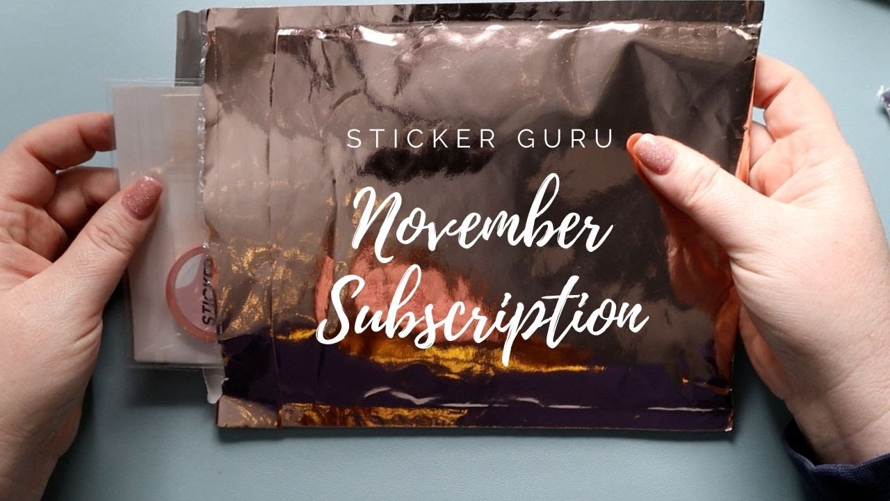 Sticker Guru November Monthly Planner Subscription Unboxing - YouTube