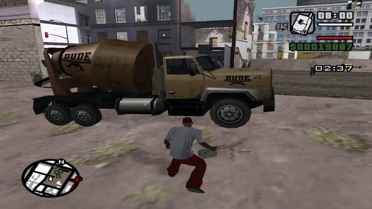 GTA SA: Cement truck respawns - YouTube