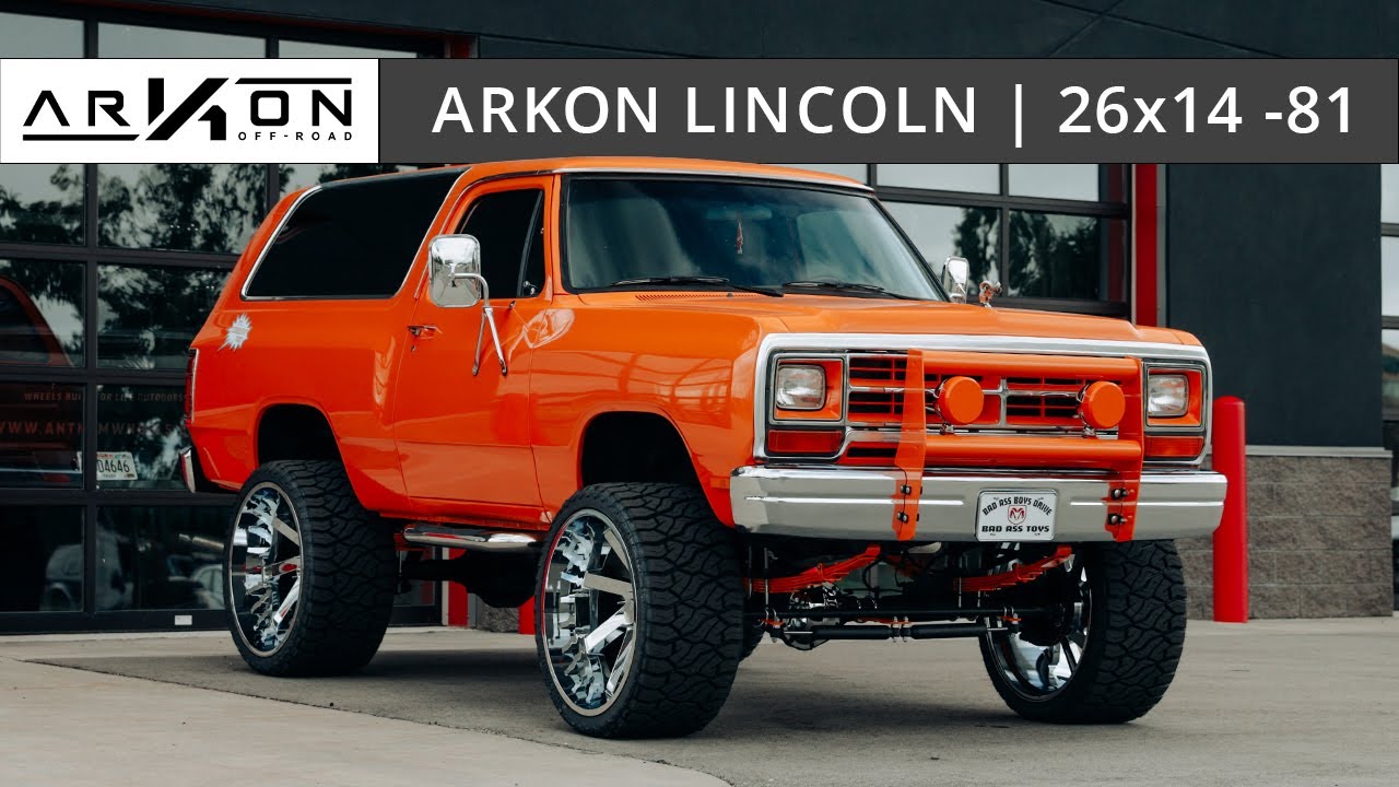 ARKON Lincoln 26x14 -81 | 1988 Dodge Ramcharger - YouTube