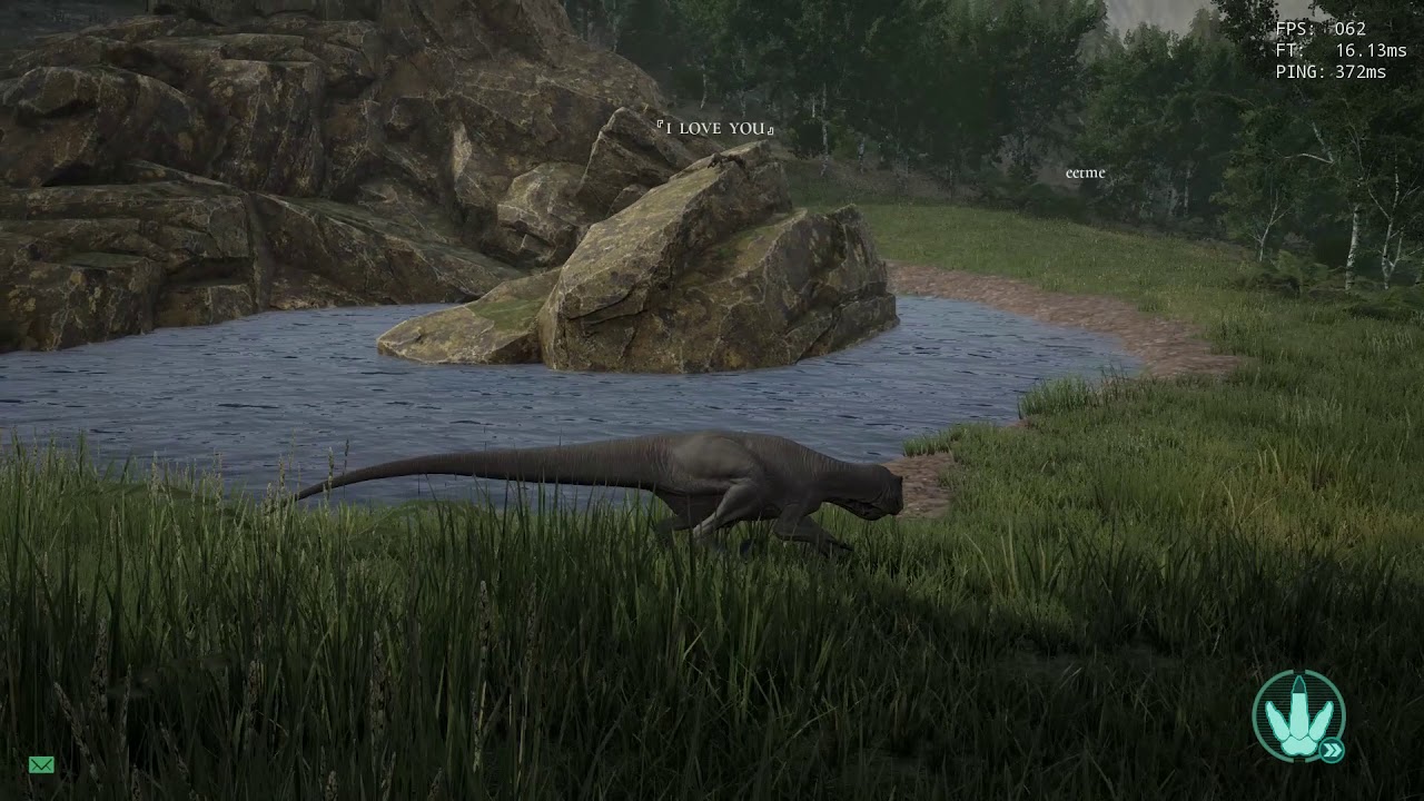 The Isle Gameplay - Using A Carno's Turn Radius Against Him - YouTube