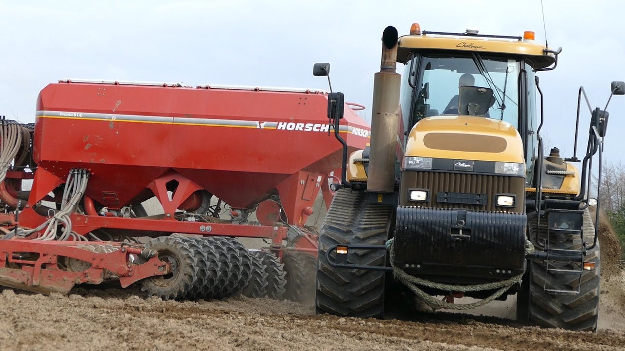 Cat Challenger MT875B Working Hard - Seeding w/ Horsch Pronto 8DC ...