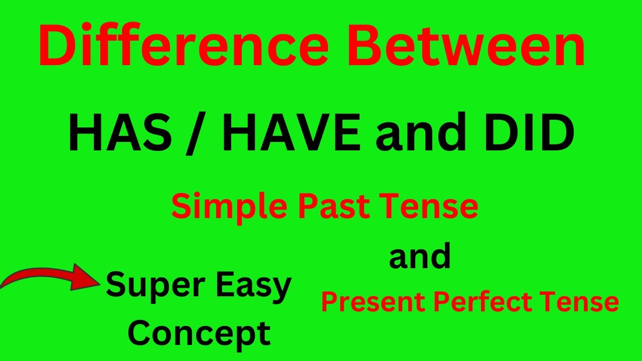 Unlocking Has/Have vs Did: Perfect Your English | Simple Past and ...