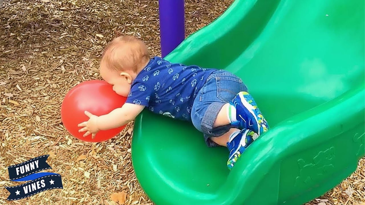 Hilarious Baby Balloon Pop 🎈 | Outdoor Fails Caught On Camera 😂 | Funny ...