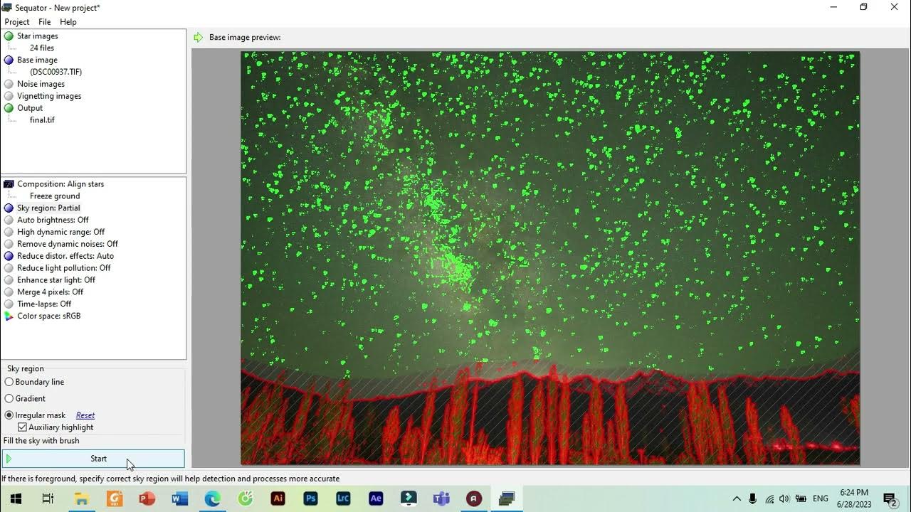 Cách stack ảnh milkyway bằng sequator - YouTube