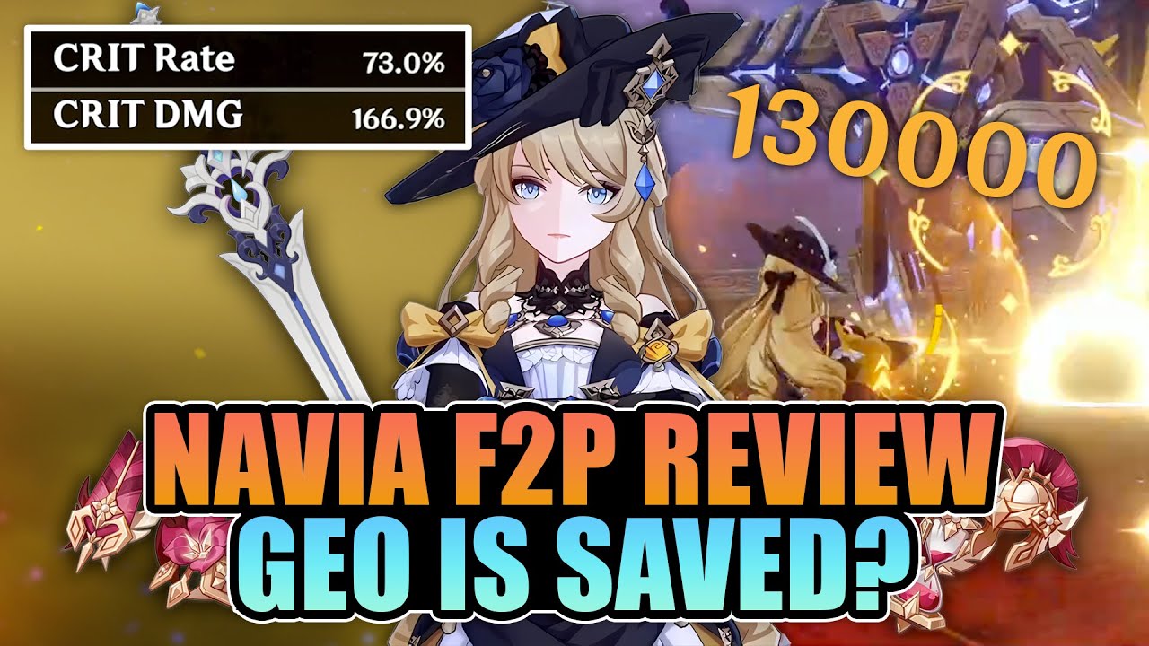 Did Navia SAVE Geo?! F2P REVIEW | C0 Navia First Impressions | Genshin ...