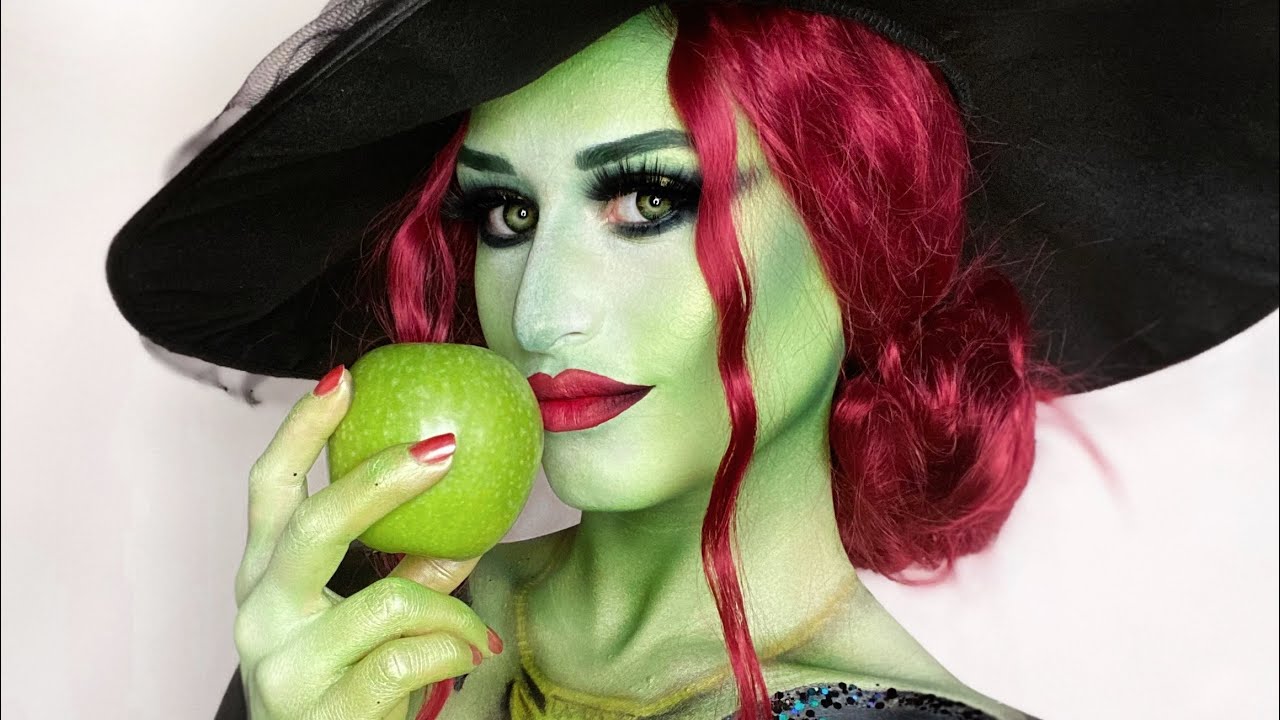 Wicked Witch Makeup Tutorial - YouTube