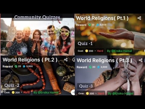 Explore Community Quiz | World Religions Part 1, 2 & 3 Quiz Answer | # ...
