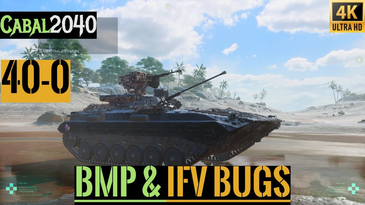 Quick IFV bug overview & 40-0 with new BMP. Squad comms/trimmed ...