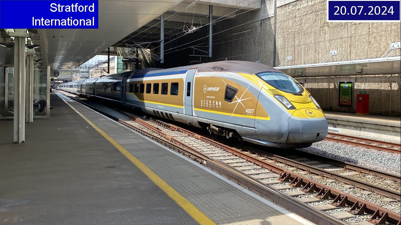 *Olympic 2024 Gold Eurostar* Trains at Stratford International, 20.07. ...