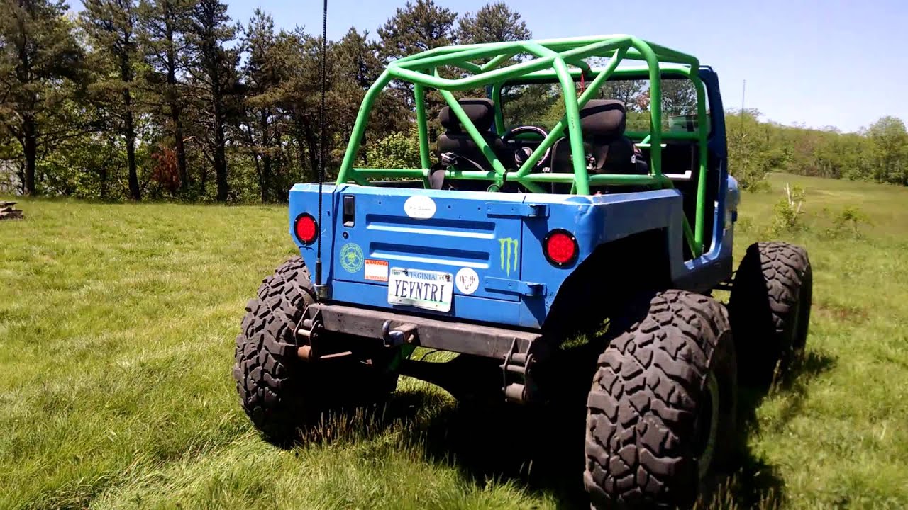 Yj jeep rock crawler no driver walk around - YouTube
