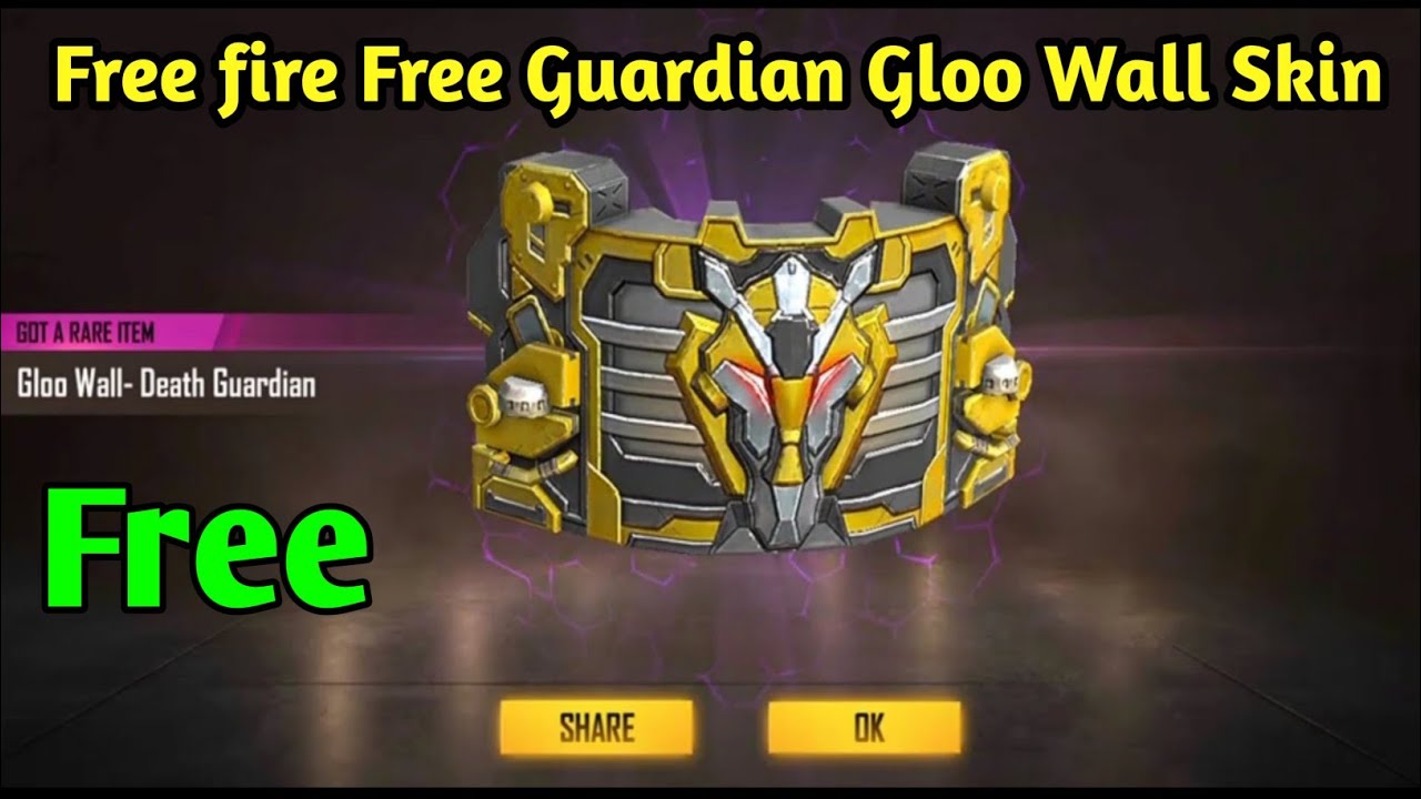 How To Free Guardian Gloo Wall Skin | Free fire Free Topup | Indho ...