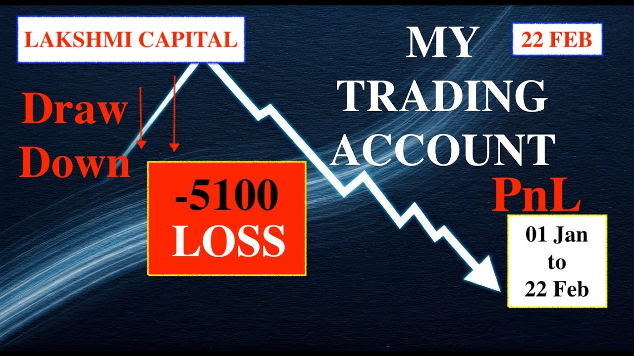 -5100 रू /- Loss | My Trading Account PnL | 01 Jan to 22 Feb | Intraday ...