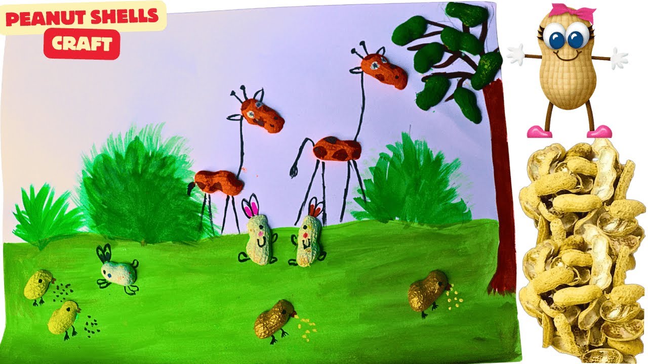 Peanut shell craft animals | How to Make Peanut Shell Crafts: Step-by ...