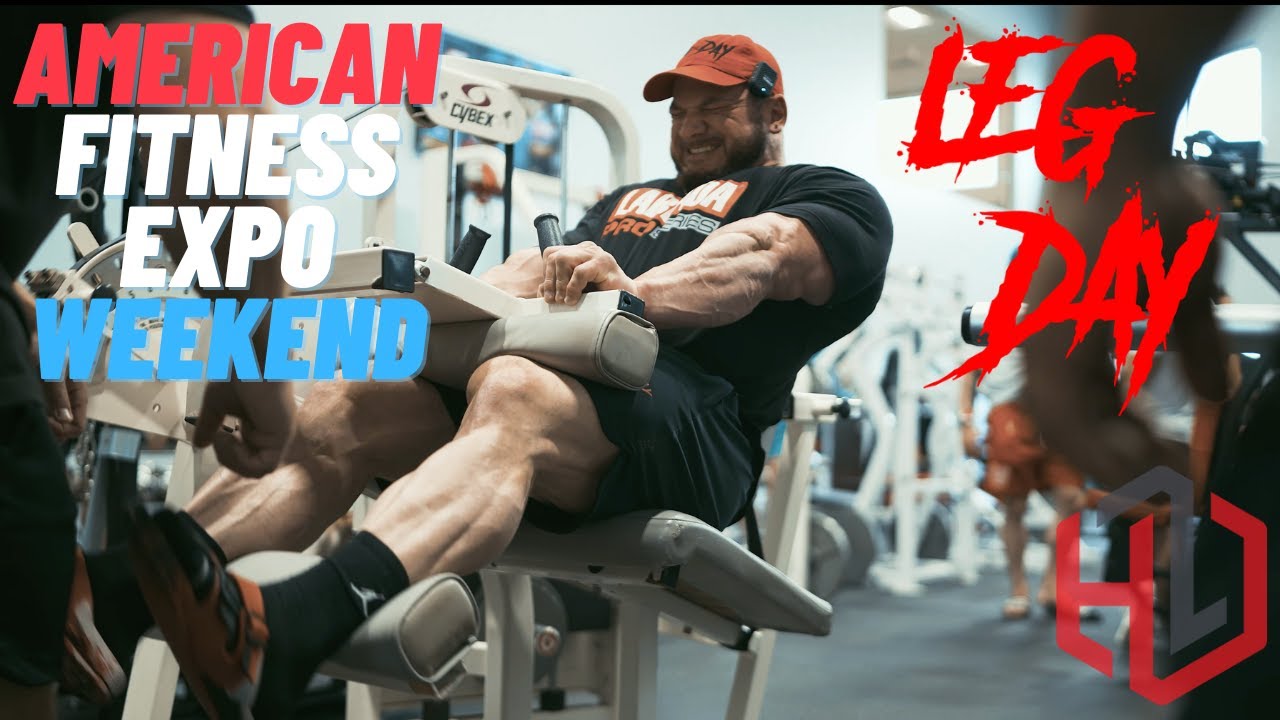 Leg Day | Hunter Labrada | American Fitness Expo Weekend - YouTube