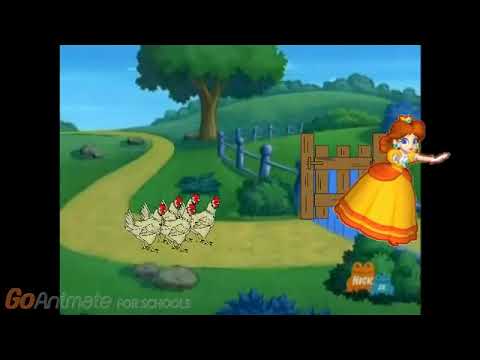 Princess daisy gets chased chickens - YouTube