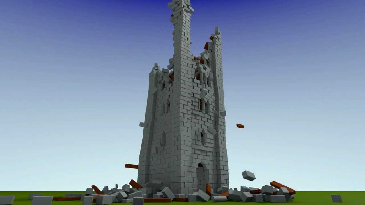 Blender & Bullet Bricks - Ep#04 100 ways to kill a tower, n.002 - YouTube