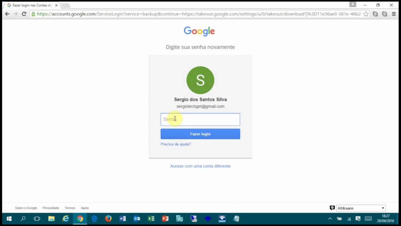 Cópia da minha conta Google! ( Baixe contatos, e-mail, Drive etc ...