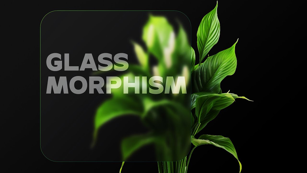 Create realistic Glass Morphic Animation in After Effects - YouTube