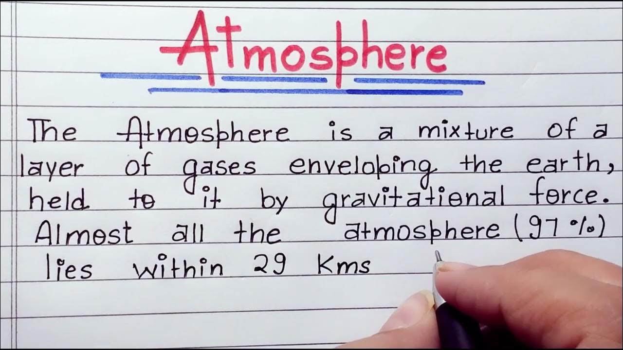 Essay on Atmosphere |Few lines on Atmosphere| Essay on Atmosphere in ...