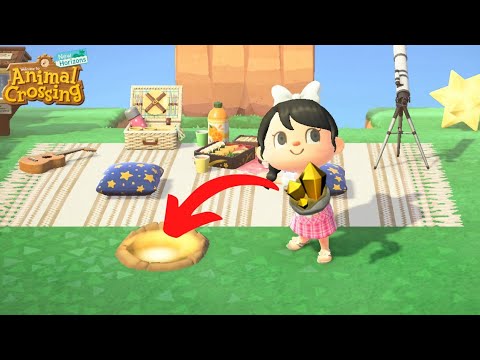 What Happens When You Bury a Gold Nugget? | Animal Crossing Glowing ...