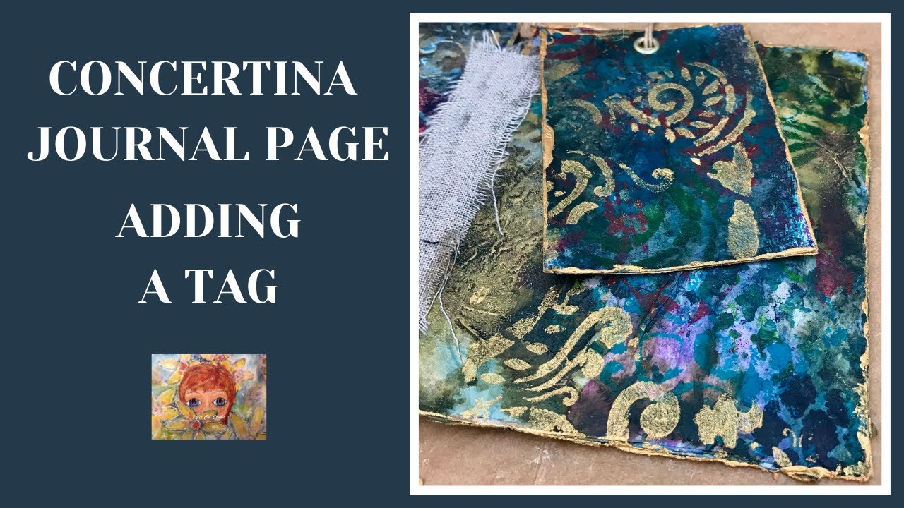 ADDING A TAG TO A JOURNAL PAGE #mixedmedia #journaling - YouTube