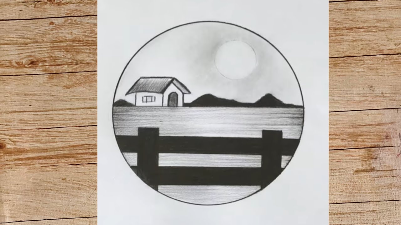 Beautiful circle drawing || Circle drawing for beginners || Pencil ...