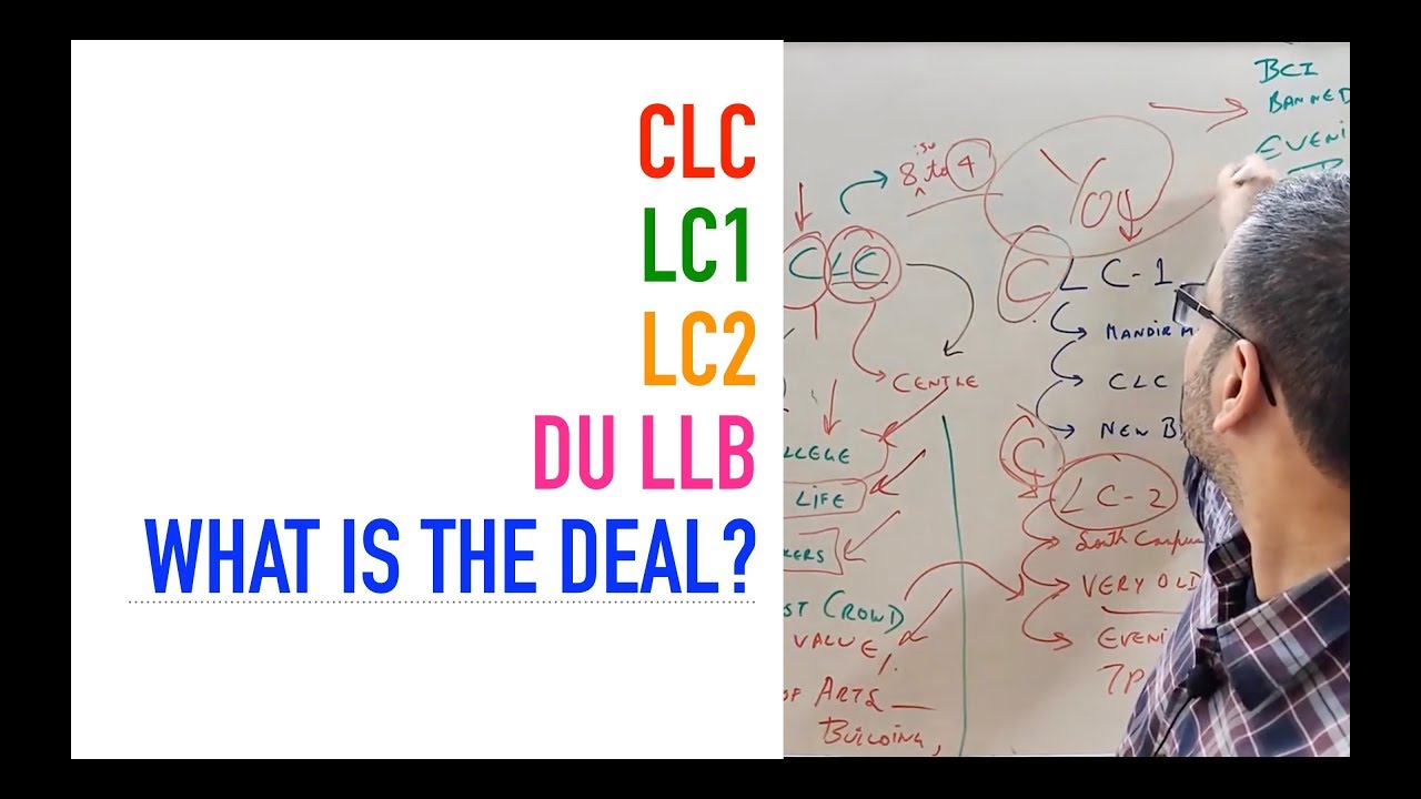 DU LLB | CLC | LC1 | LC2 | FAQs | Which One? - YouTube