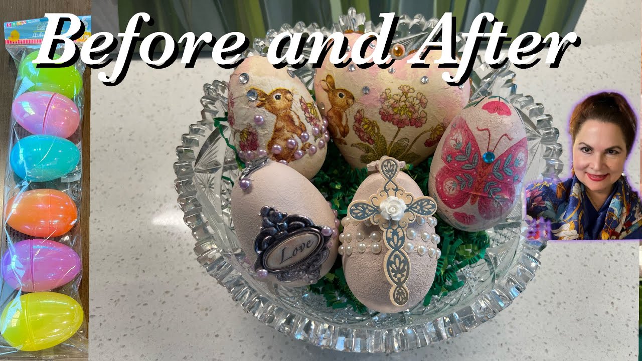 DOLLAR TREE Easter 2025 DIYS | Easy HIGH END Egg Decorating | Easter ...