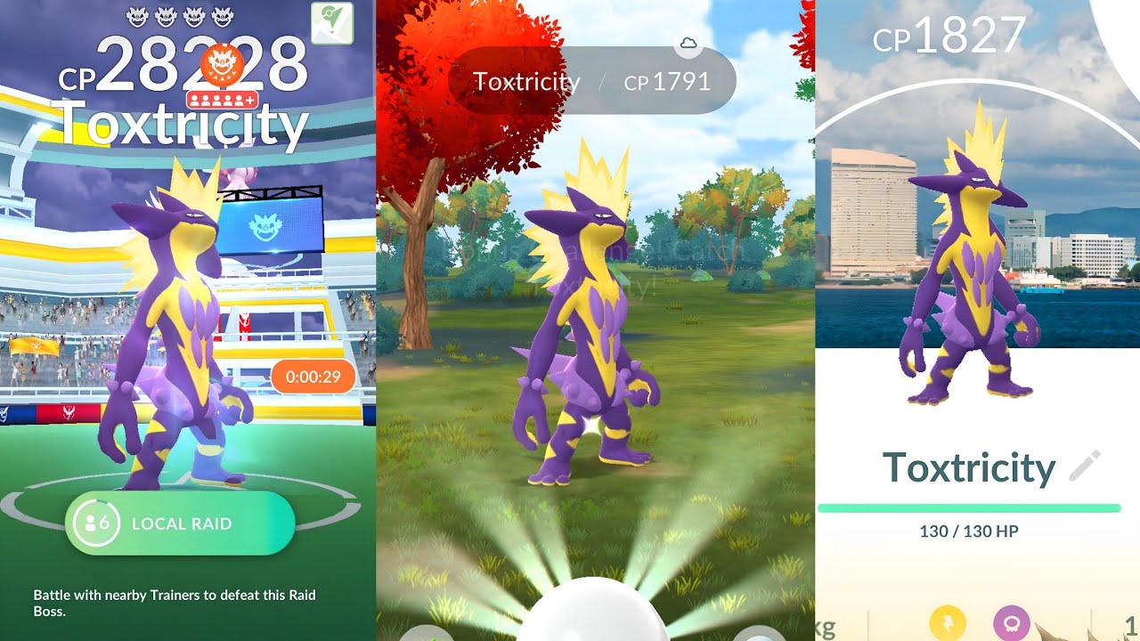 World's First Ever Toxtricity Amped Form in pokemon go. - YouTube