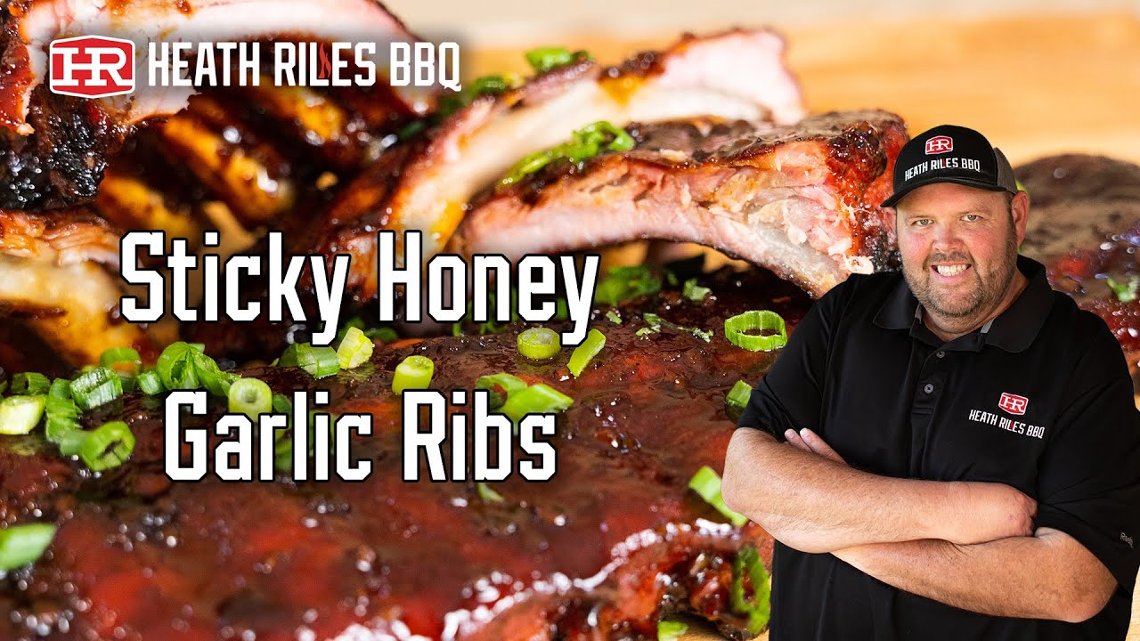 Sticky Honey Garlic Ribs on a Traeger Pellet Grill | Heath Riles BBQ ...