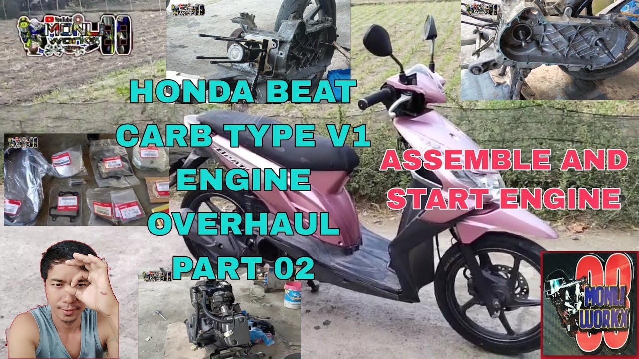 HONDA BEAT CARB TYPE V1 ENGINE OVERHAUL PART 02 || ASSEMBLE AND START ...