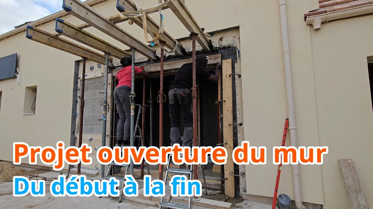 Projet ouverture du mur du début à la fin - YouTube