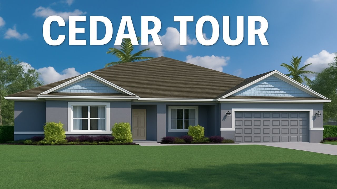 Cedar Model Home Tour | Holiday Builders New Construction in Ocala, FL ...