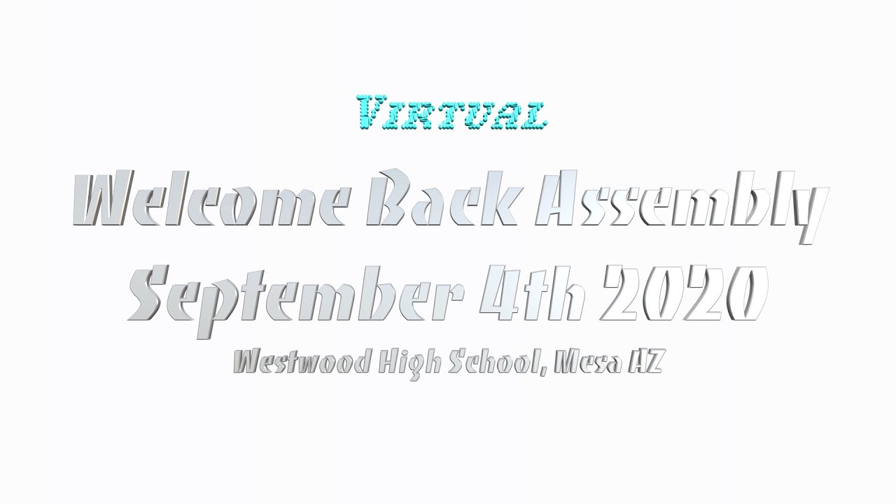 Welcome Back Assembly 2020 - YouTube