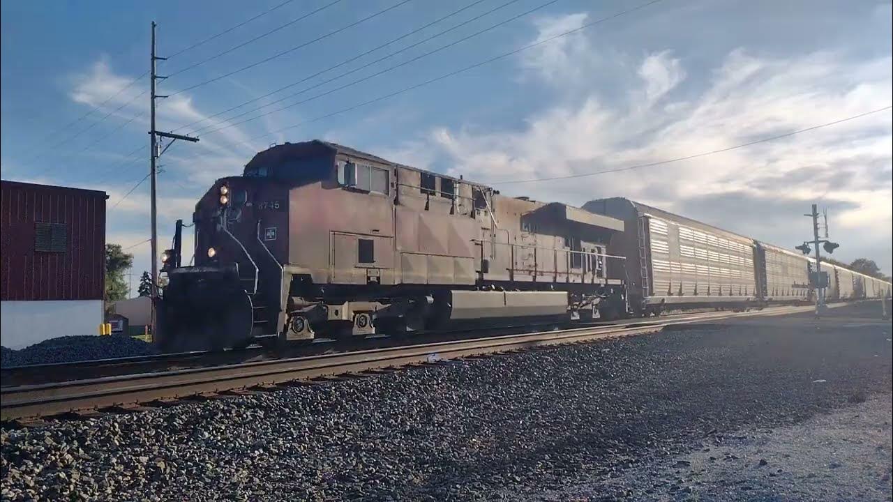 CP 8745 leads CP 234 in La Porte - YouTube